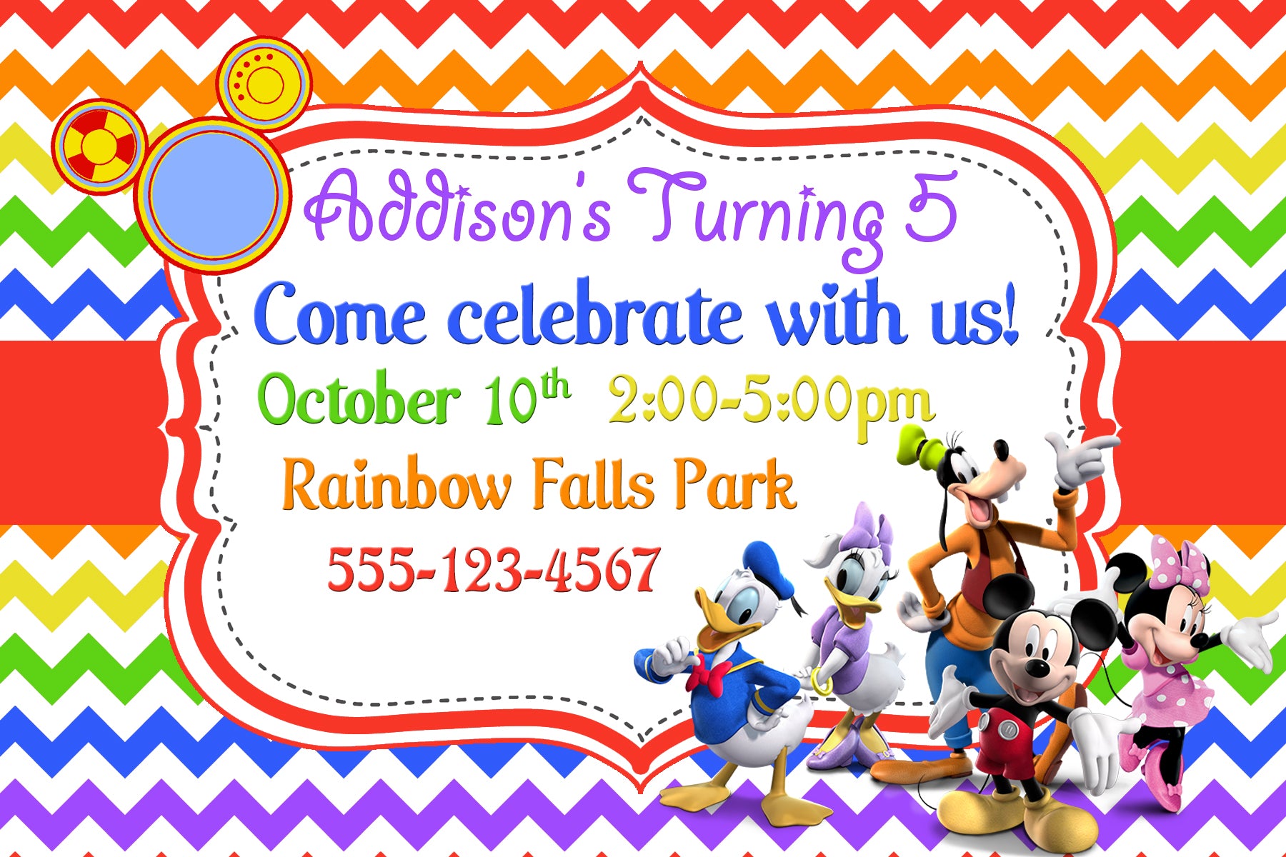 Mickey Mouse Clubhouse Birthday Invitations